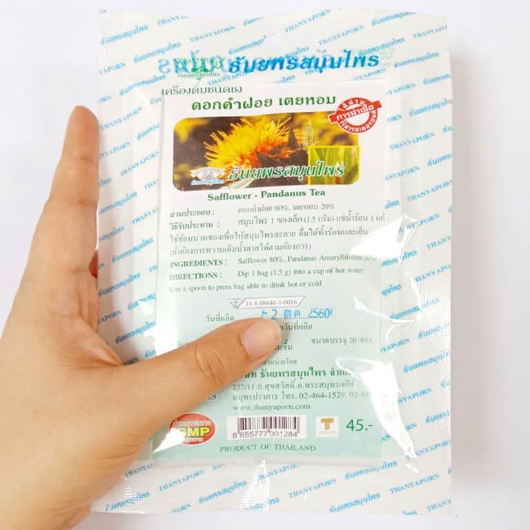 Safflower with Pandanus tea – Thanyaporn (1.5g x 10 Teabags) » MustThai ...