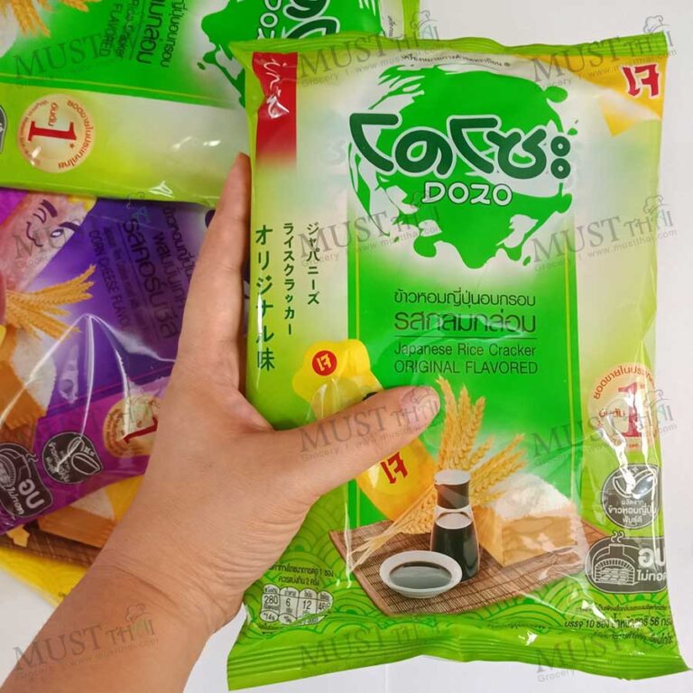 Japanese Rice Cracker Corn Cheese Flavour – Dozo (56g) » MustThai ...