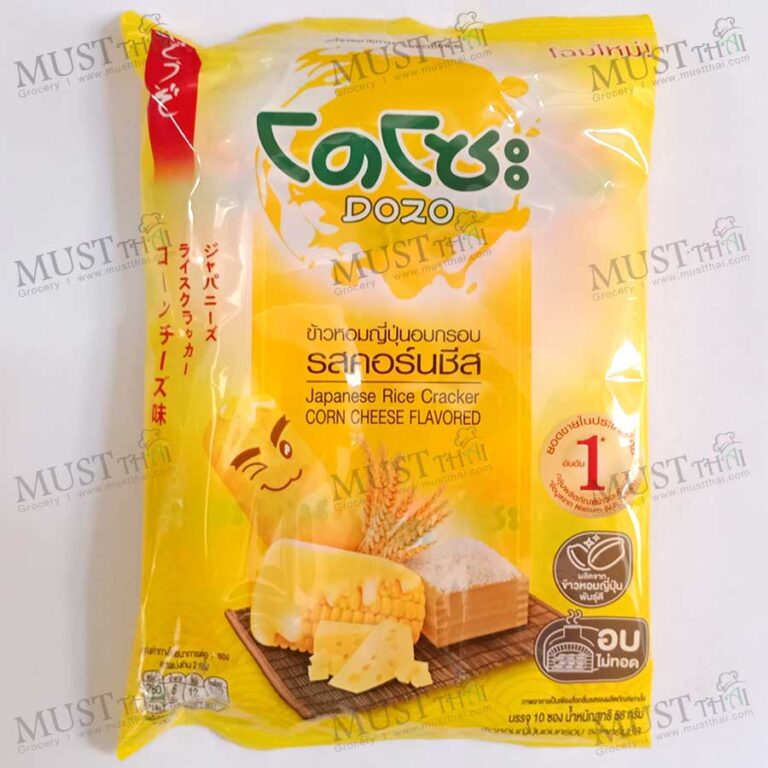 Japanese Rice Cracker Corn Cheese Flavour – Dozo (56g) » MustThai ...