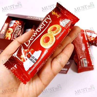 Sandwich Cookies with Cream Strawberry Jam Flavoured - Dewberry (box of ...