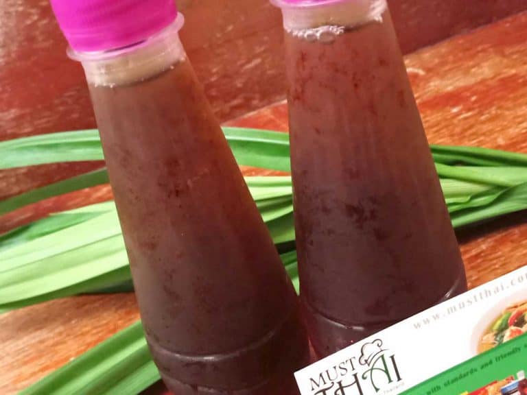 Malva nut juice with pandan leaves home made by team Thai grocery online