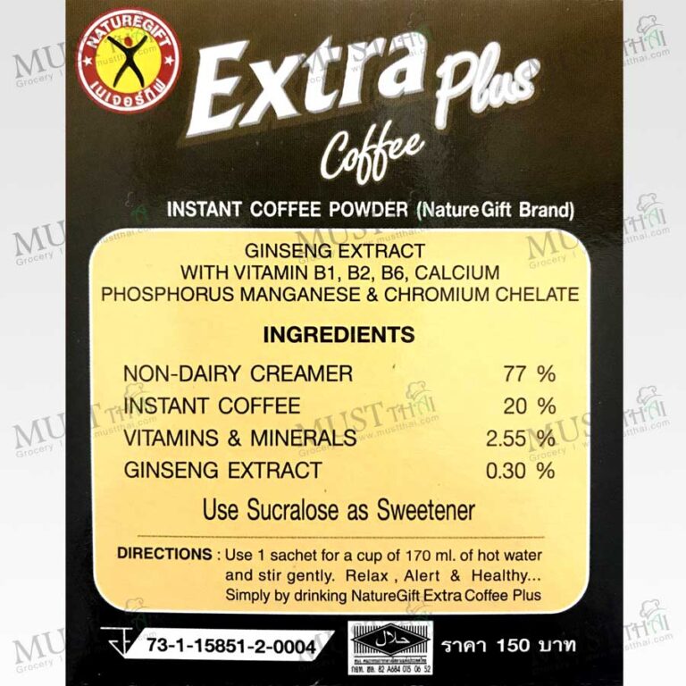 Extra Plus Coffee Max taste with Ginseng - NatureGift (box of 10 ...