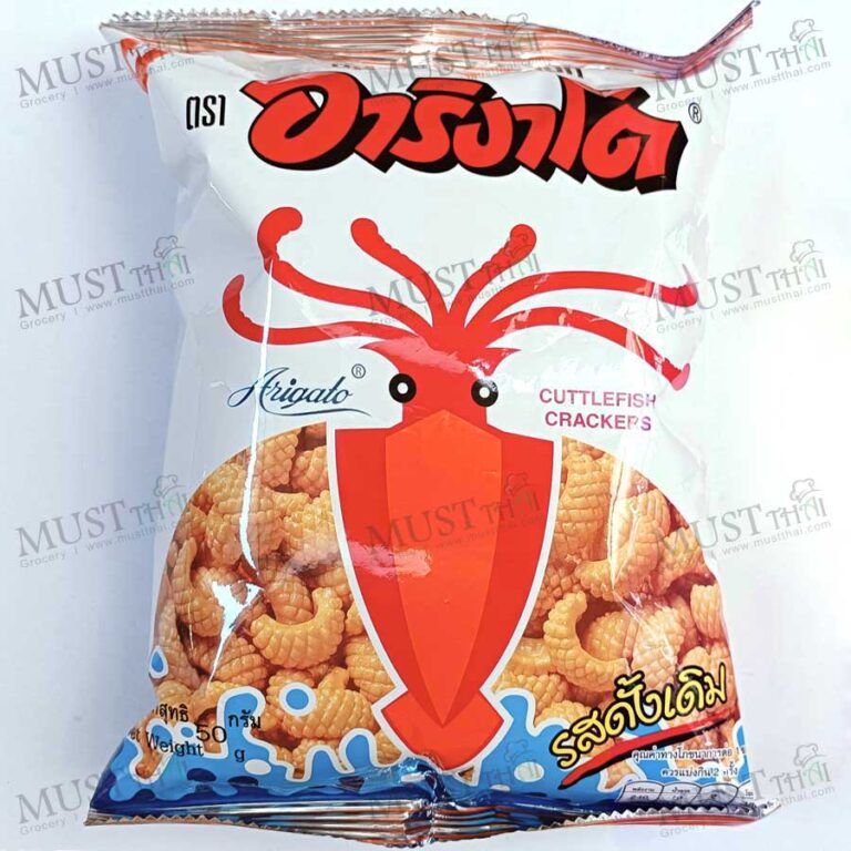 Cuttlefish Crackers Original Flavor - Arigato (50g) » MustThai, Grocery ...